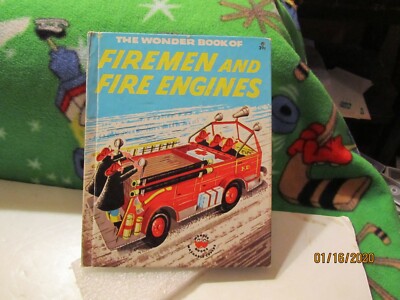 Firemen & Fire Engines Kid's Hardcover Book 1956 by L Peters Wonder ...