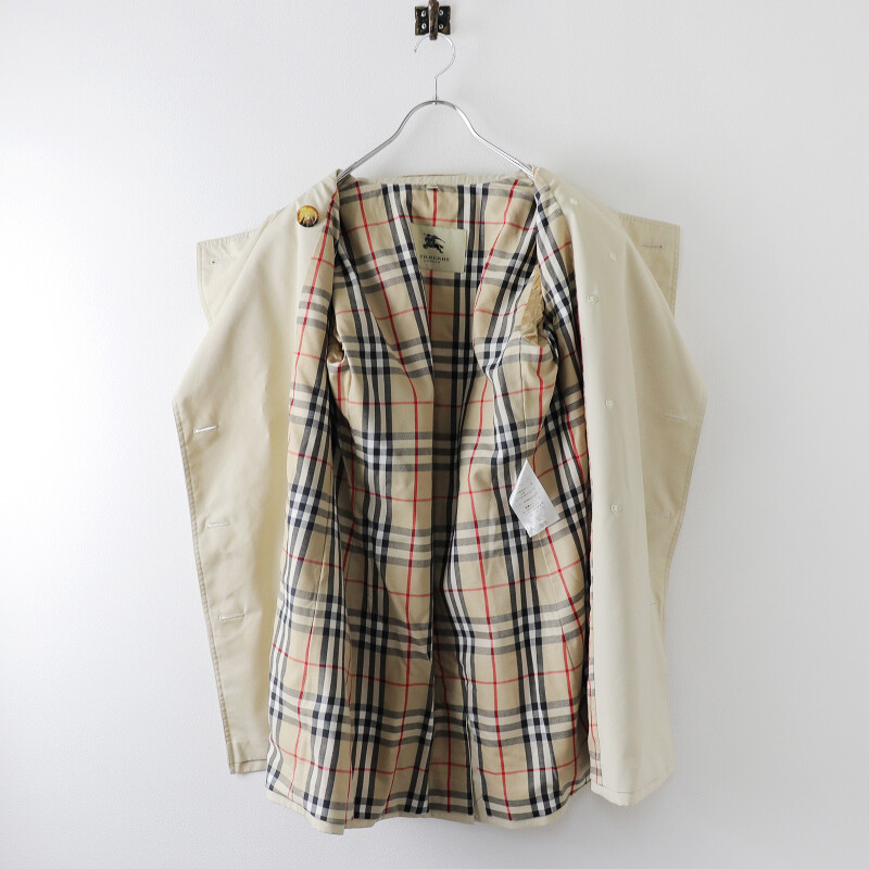 Burberry London Lining Nova Check Trench Coat Usa8 24… - Gem