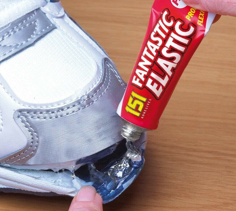 FANTASTIC ELASTIC GLUE ADHESIVE SHOE REPAIR WATER RESISTANT BONDS SEALS ...