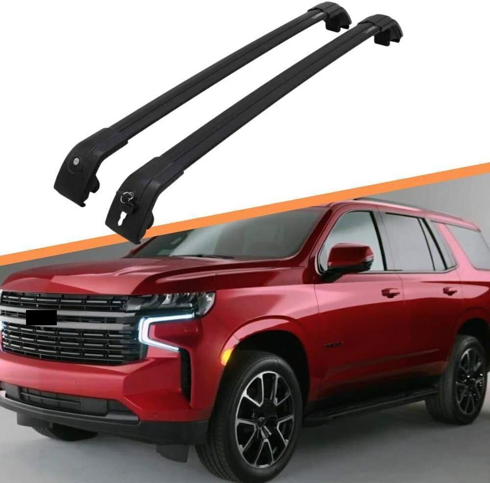 2Pcs Fits for 2021 2022 Cadillac Escalade Roof Rail Racks Cross Bars ...