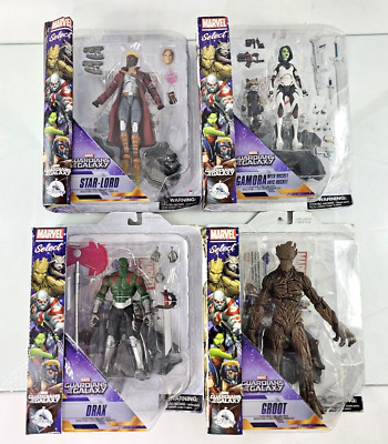 Marvel Select Guardians Of The Galaxy FULL SET Groot Disney Store ...