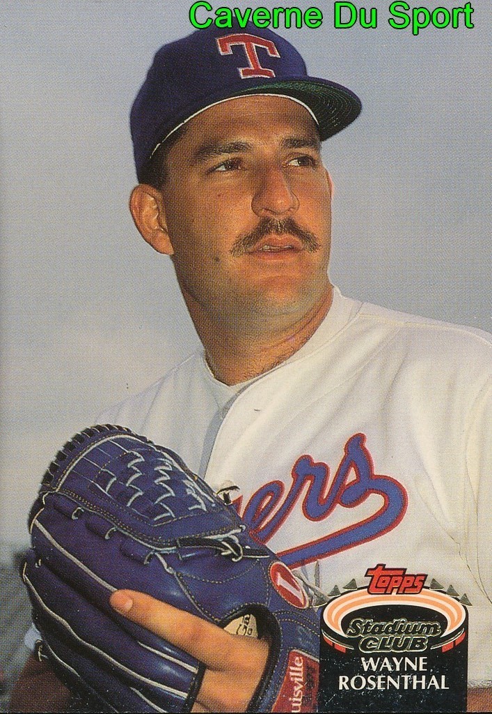 658 WAYNE ROSENTHAL RC TEXAS RANGERS TOPPS BASEBALL CARD STADIUM CLUB ...