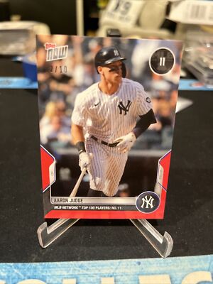 Topps Now Aaron Judge MLB Network's Top 100 Red Ssp Oddball Parallel ...