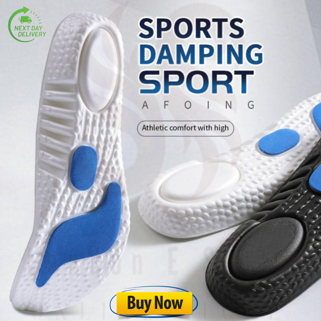 WORK BOOTS ORTHOTIC FOOT ARCH HEEL SUPPORT SHOE INSERTS MASSAGING GEL ...