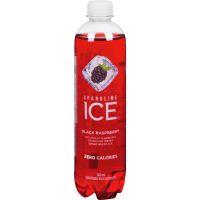 24 X Sparkling ICE Black Raspberry Flavor Soft Drink 503 ml Each - Free ...