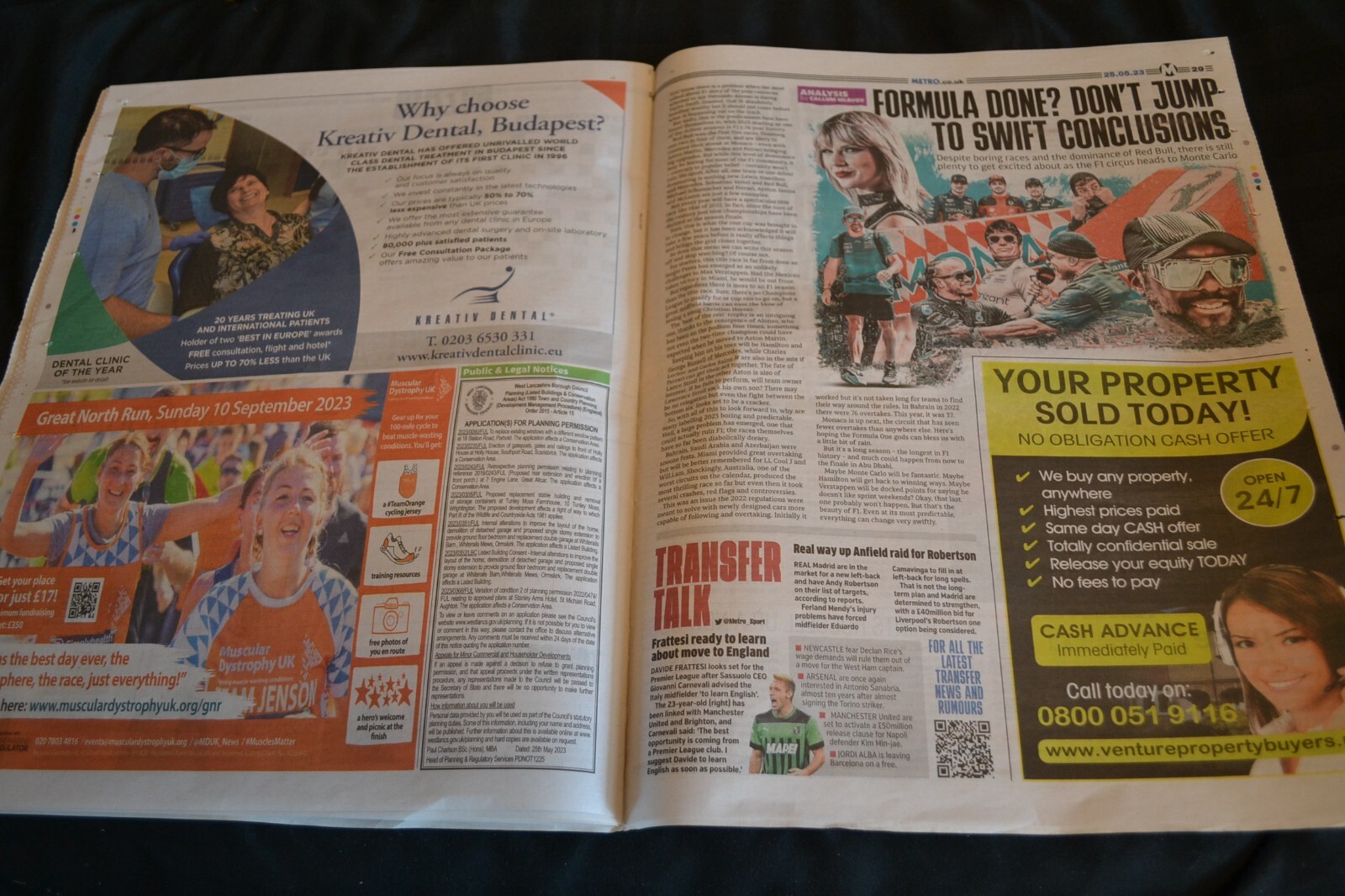 The UK Metro Newspaper 25/05/23 May 25th 2023 Mason Mount Devil Baby ...
