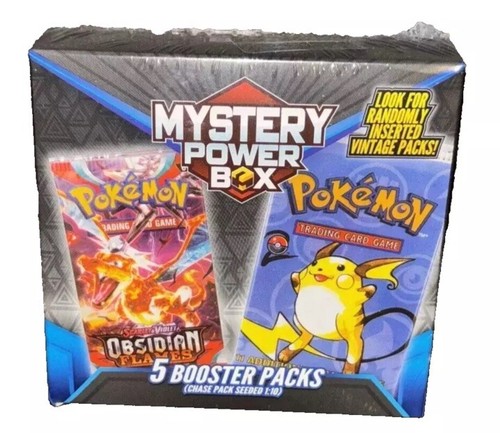 Pokemon Walmart Mystery Power Box 5 Booster Packs Chase Pack Seeded 1: ...
