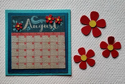 August Calendar Set. Scrapbook, Card making Paper Piecing | eBay