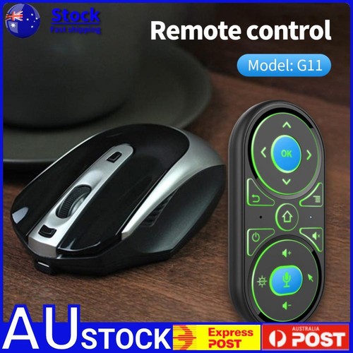 G11 Air Mouse Voice Remote Control 2.4G Wireless Gyro IR Learning for ...