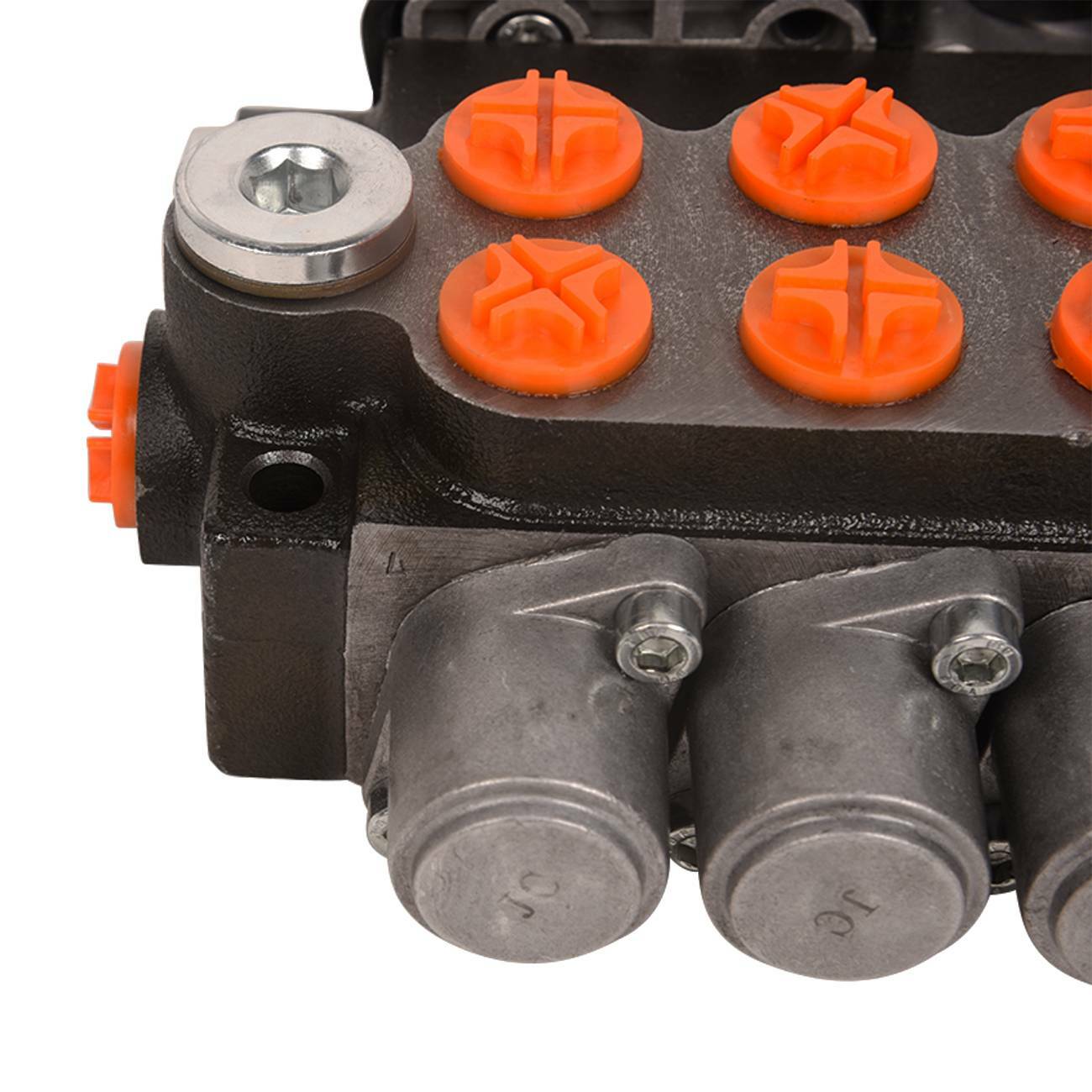 New Hydraulic Backhoe Directional Control Valve W / 4 Joysticks 6 Spool ...