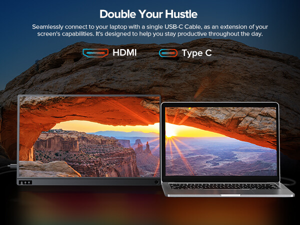 2K 144Hz Portable Monitor 16.1" 1440P QHD Gaming Computer Monitor ...