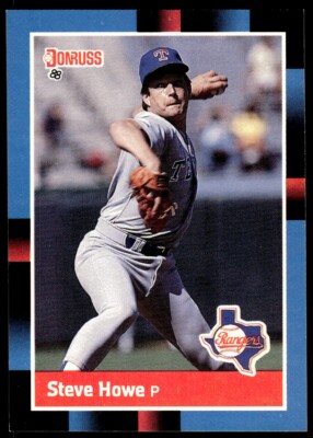 1988 Donruss Baseball Card Steve Howe Texas Rangers #593 | eBay
