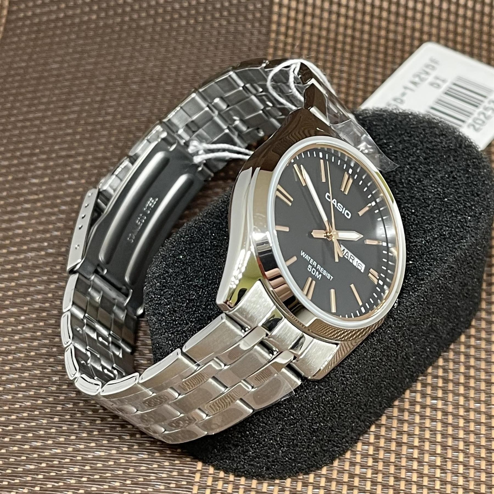 Casio MTP-1335D-1A2 Analog Black Dial Stainless Steel Quartz Men's ...