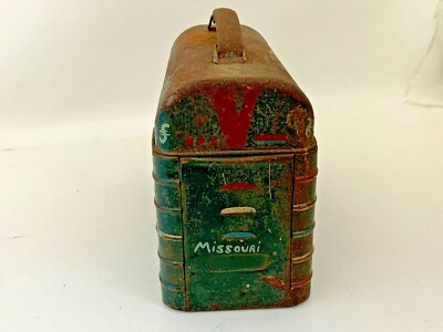 VINTAGE WWII WW2 METAL LUNCH BOX CONVERTED MAILBOX MARKED JESTER ...