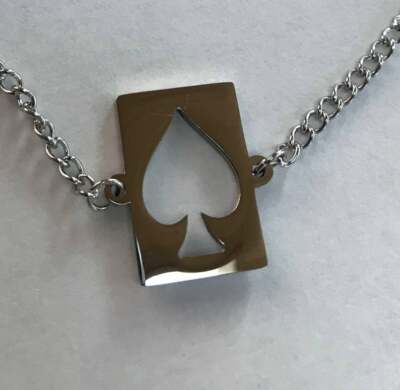 Queen of Spades Anklet Stainless Steel chain | eBay