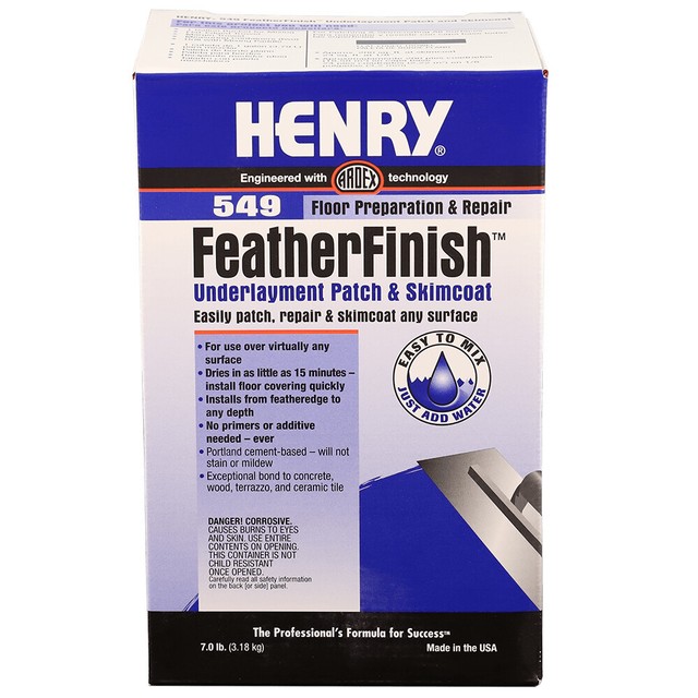 H549 Featherfinish Floor Patch No 12163 Henry WW Company for sale ...
