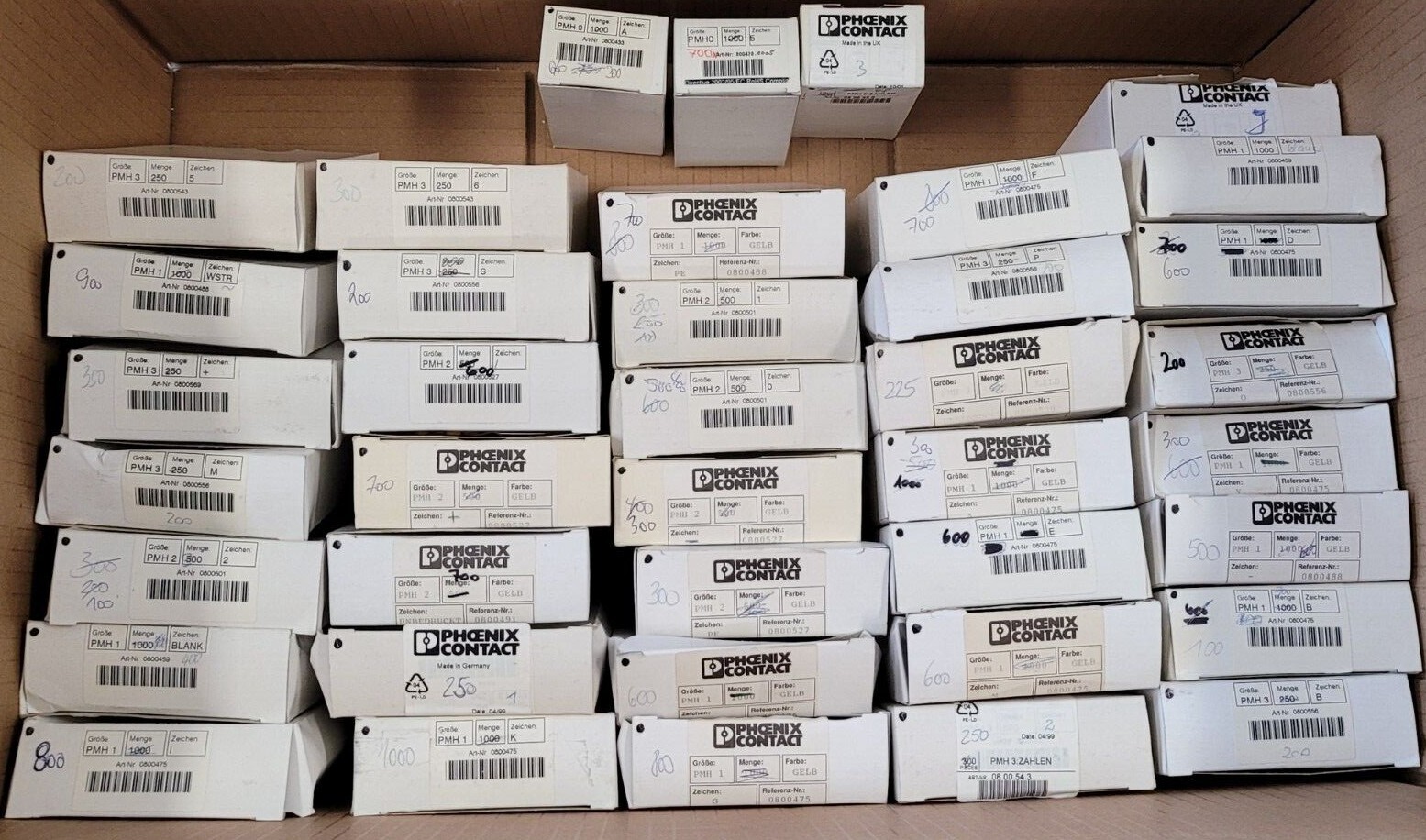 38x Phoenix Contact Pmh 1 Pmh 2 Pmh 3 Chars Assorted - New/Boxed ...