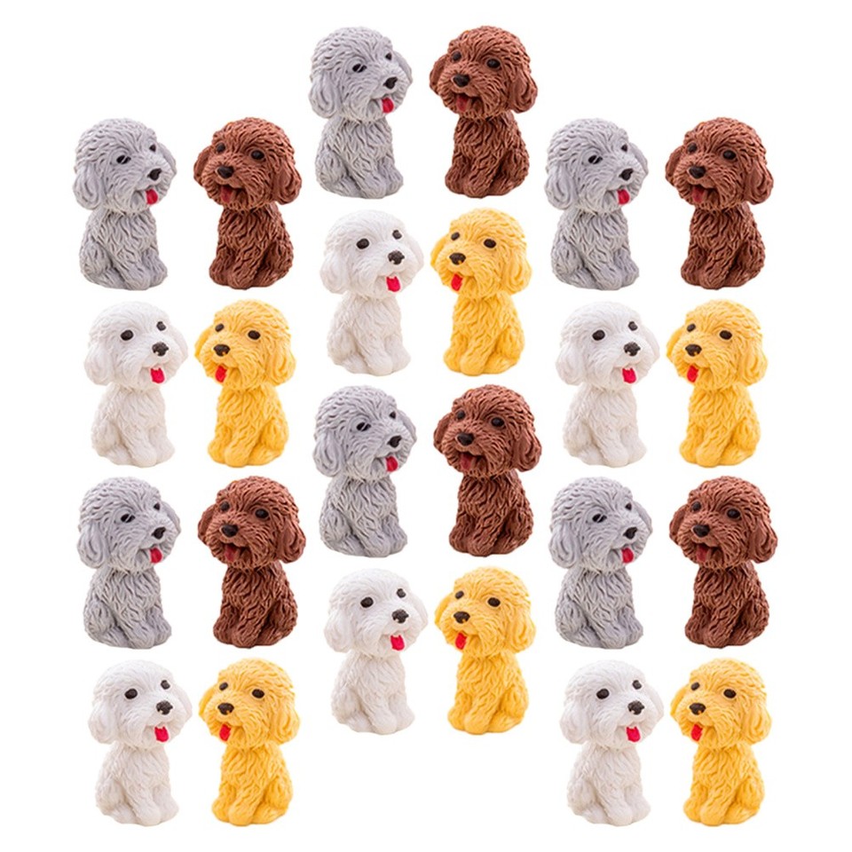 48pcs Cartoon Erasers: Animal Dog Shaped Erasers for Students Kids ...