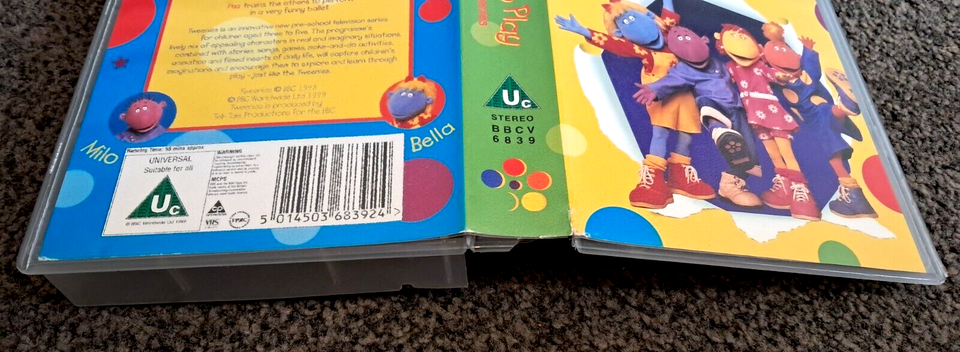 READY TO PLAY WITH THE TWEENIES BBC VIDEO BELLA FIZZ PAL VHS VIDEO KIDS ...