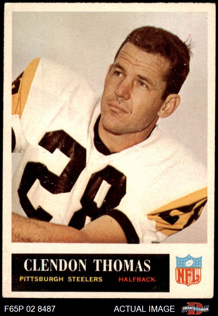 1965 Philadelphia #153 Clendon Thomas Steelers Oklahoma 4 - VG/EX | eBay