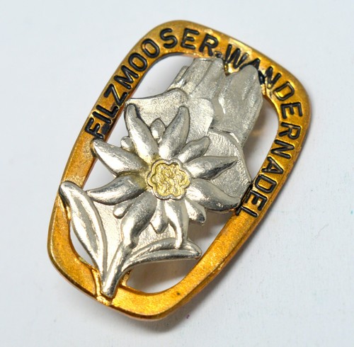AUSTRIA FILZMOOSER WANDERNADEL ALPNISM HIKING CLIMBER EDELWEISS PIN ...