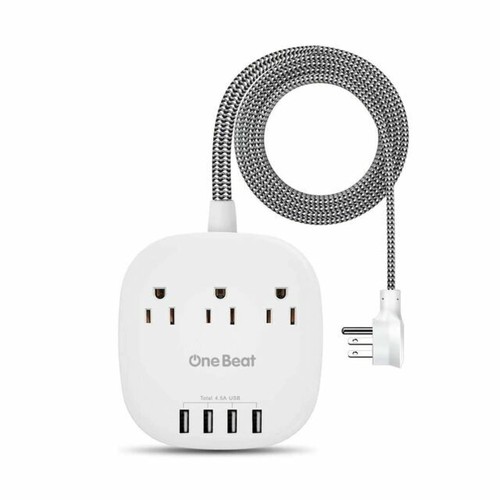 One Beat Desktop Power Strip with 3 Outlet and 4 USB Ports - THUS03U | eBay