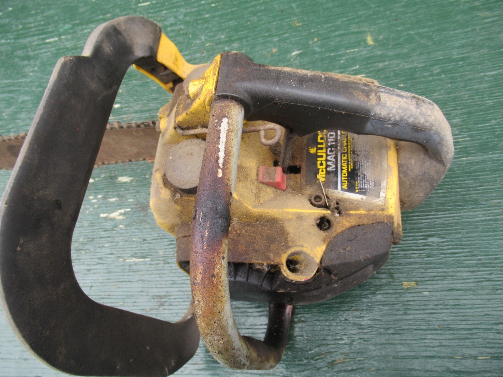 Vintage McCULLOCH MAC 110 Chainsaw Chain Saw with 12" Blade | eBay