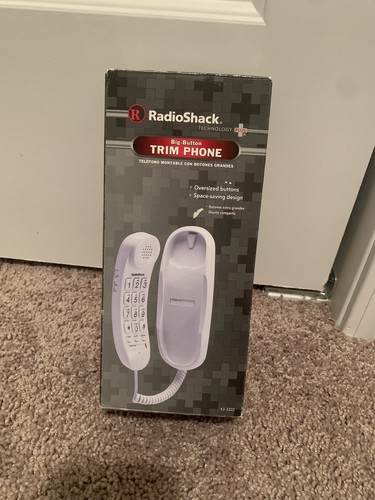 RadioShack Big Button Trim Phone. White. Manual And Cords Included. Not ...
