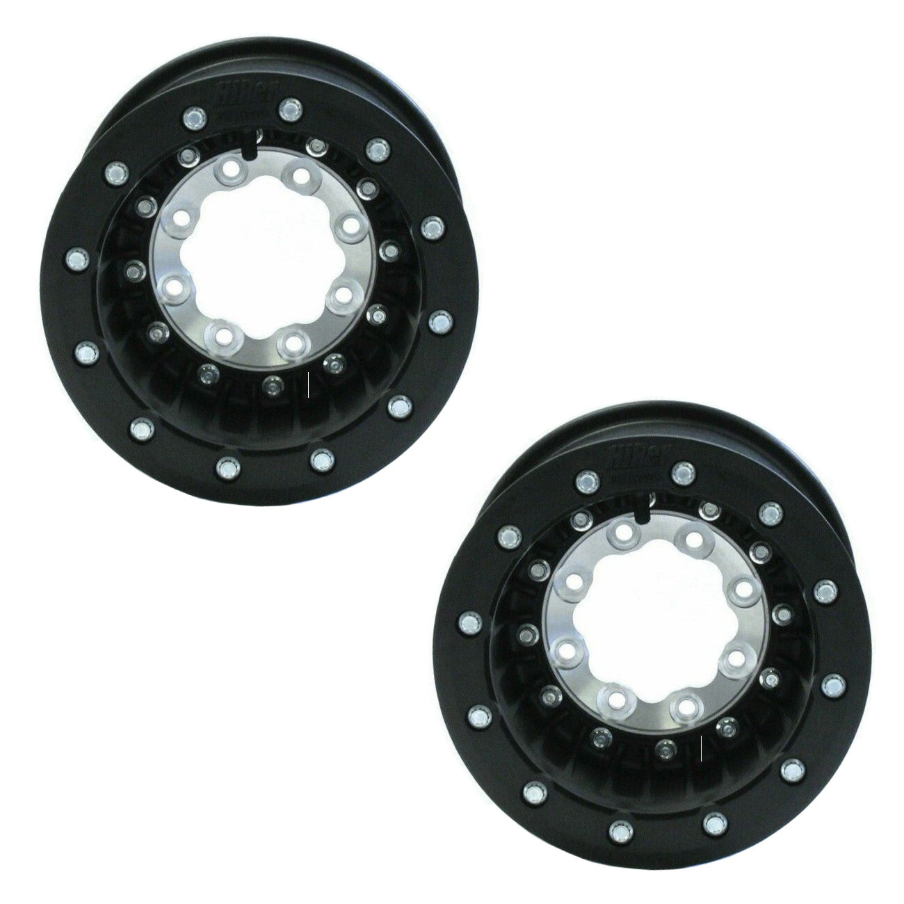 Hiper Tech 3 Black Rear Beadlock Wheels Rims 9" 9x8 3+5 Banshee Raptor ...