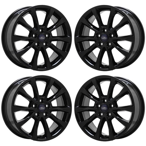 17" Ford Fusion Gloss Black wheels rims Factory OEM set 10119 | eBay