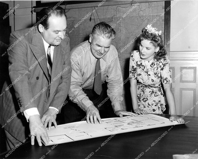 crp-16303 1944 Edward Arnold, Dorothy Morris, LAPD Lt Leland V Jones ...