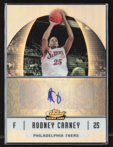 2006-07 Topps Finest - Rookie Rodney Carney #63 Rookie Refractor ...