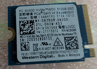 PC SN530 NVMe WDC 512GB SSD Western Digital Gen3 FAST SHIPPING! #S123 ...