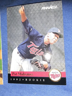 1992 Pinnacle Rookies Twins Baseball #11 OF 30 Pat Mahomes RARE RC ...