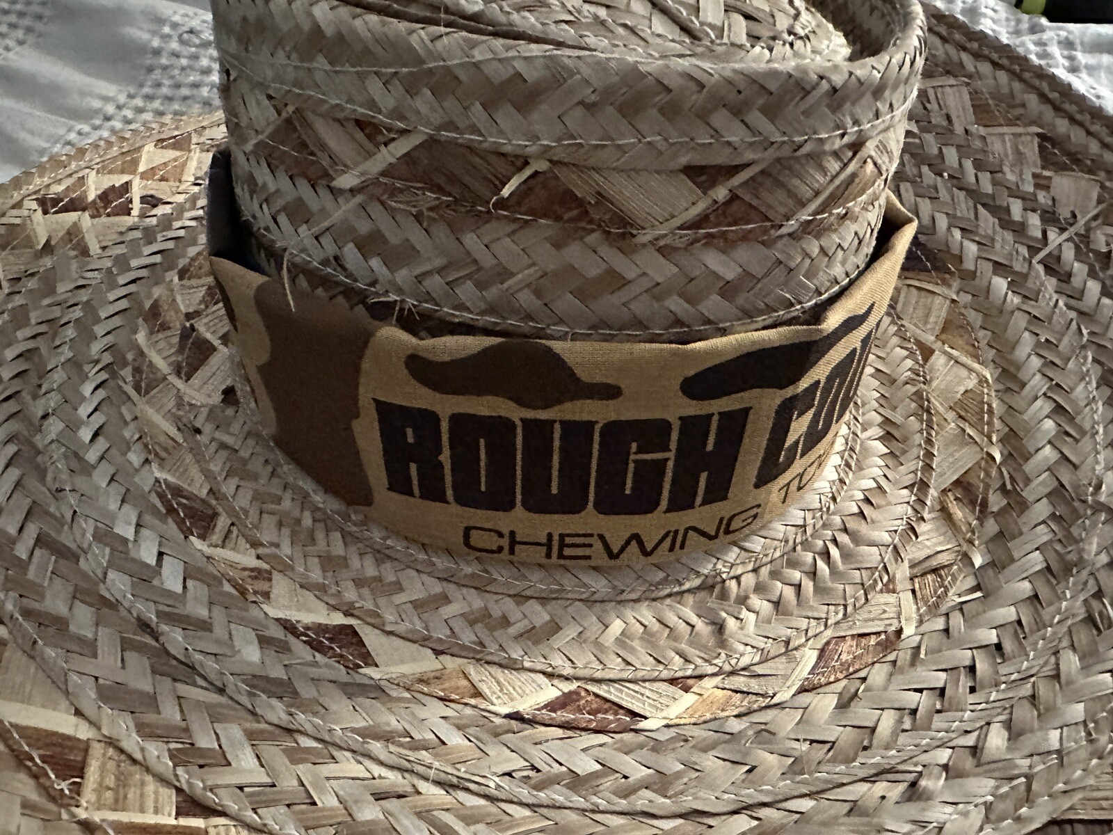 Vintage Rough Country Chewing Tobacco Straw HAT Sombr… - Gem