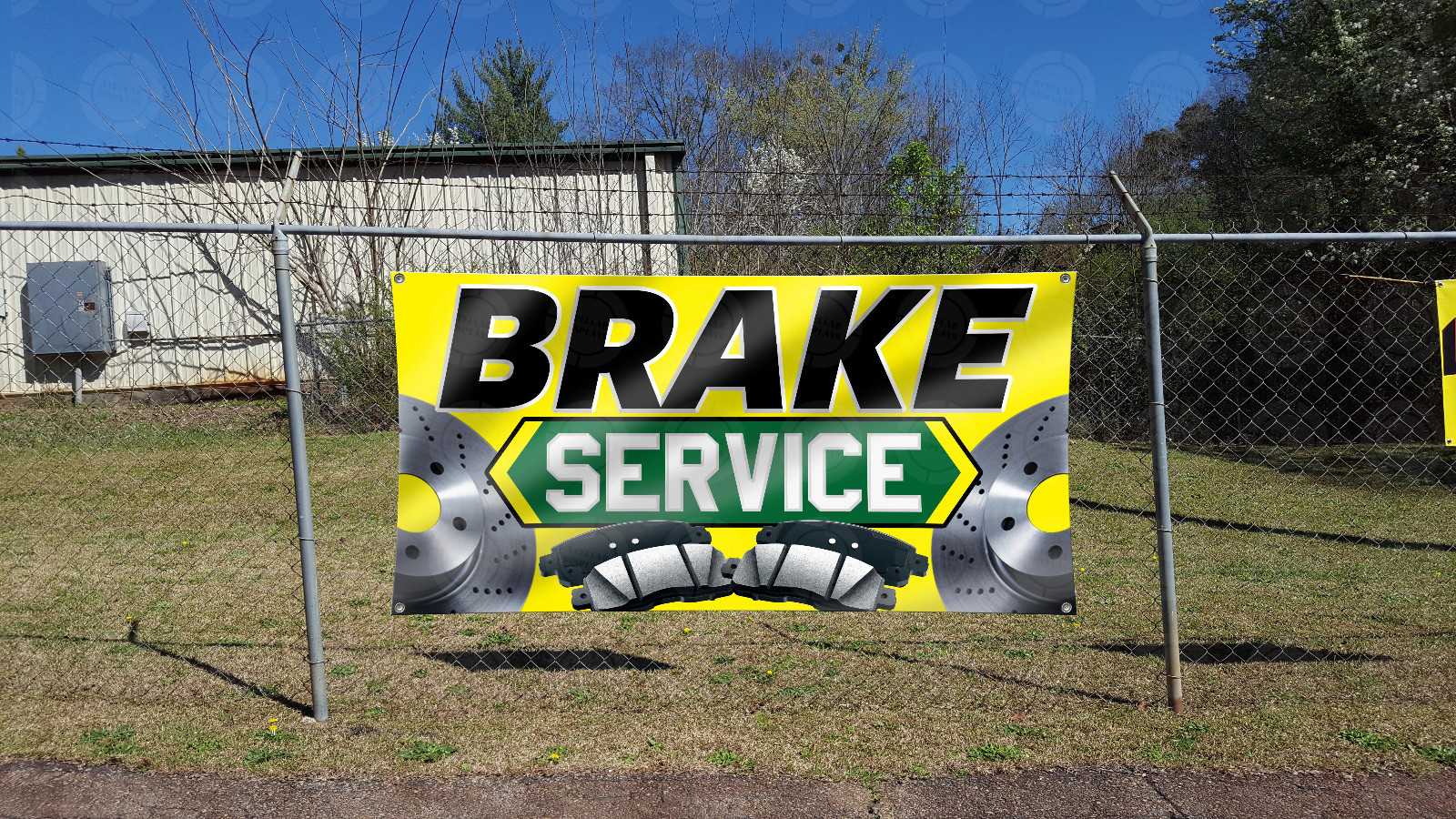 Brake Service Banner Open Sign Mechanic Auto Repair Shop Display Car ...