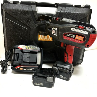 MAX RB-519 Rebar Tier Binding Machine with Battery x2 / Charger RB-519 ...