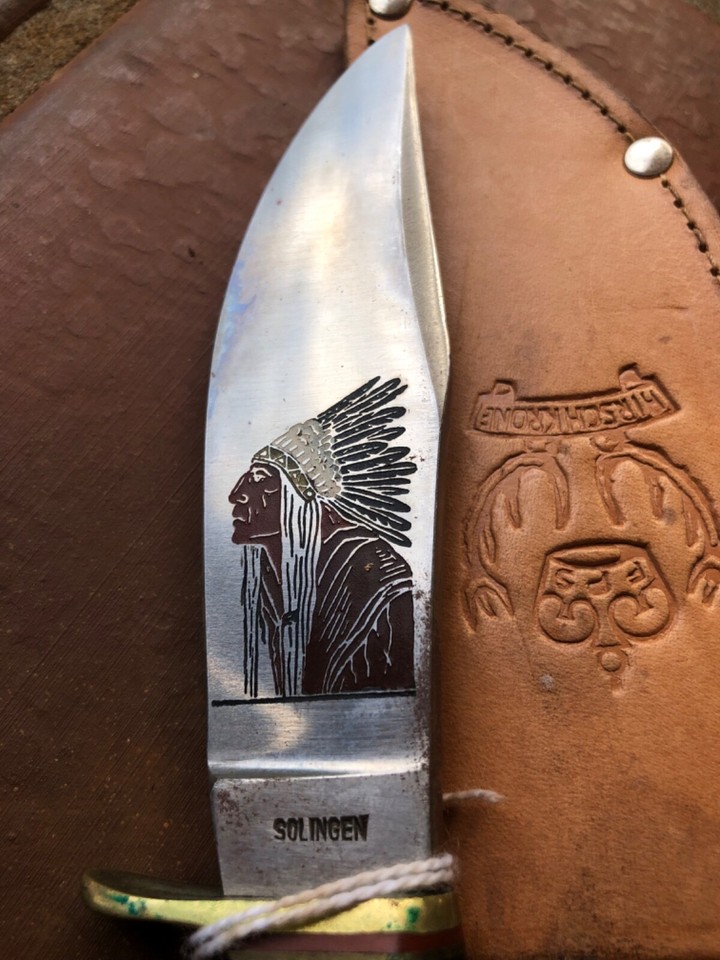 W2 German General Paul Bader Hunting Knife Solingen found in his estate ...