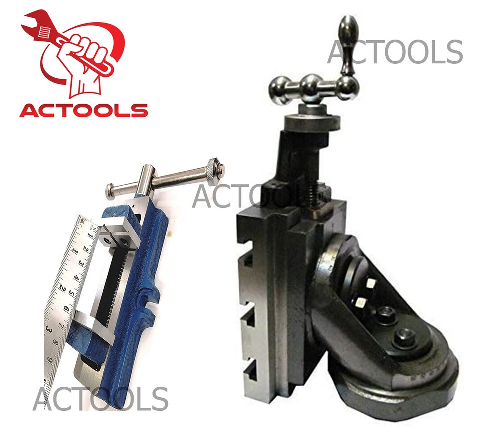 Lathe Milling Vertical Slide Swivel Base 4" x 5" With Self Centering ...