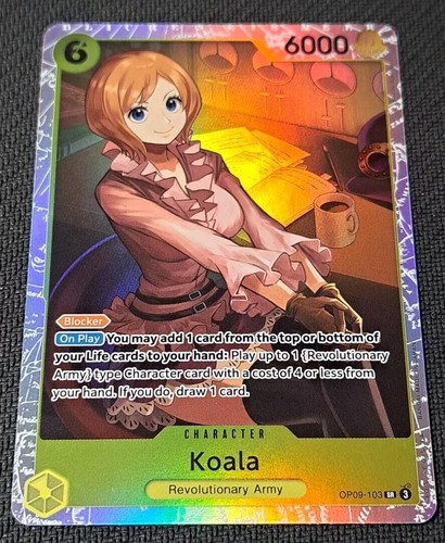 One Piece TCG Koala OP09-103 SR Near Mint English In Hand - Ships ASAP ...
