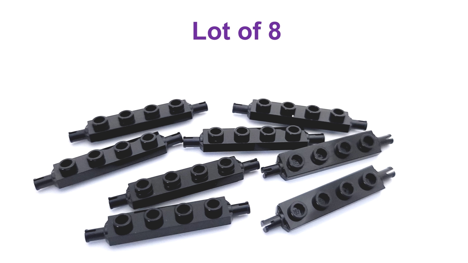 Lego 1x4 Plate with Wheels Holder Black Lot of 8 | eBay