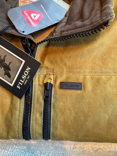 Filson TIN CLOTH PRIMALOFT JACKET DARK TAN # 20263397 Size Large NWT | eBay