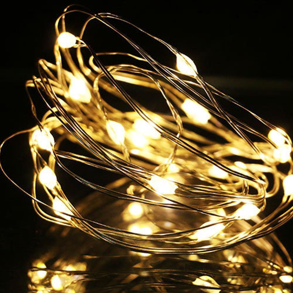 1m 10LED Fairy Lights Copper Wire String Christmas Party Home Decor ...