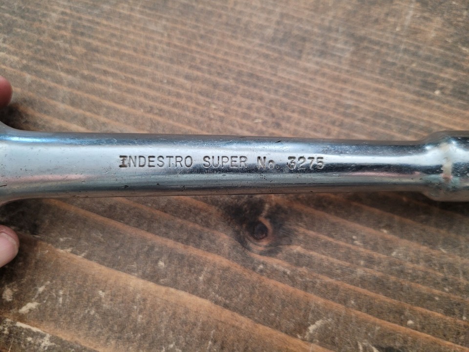 Vintage Indestro Super Tool 3275 1/2" Drive Reversible Ratchet Wrench ...