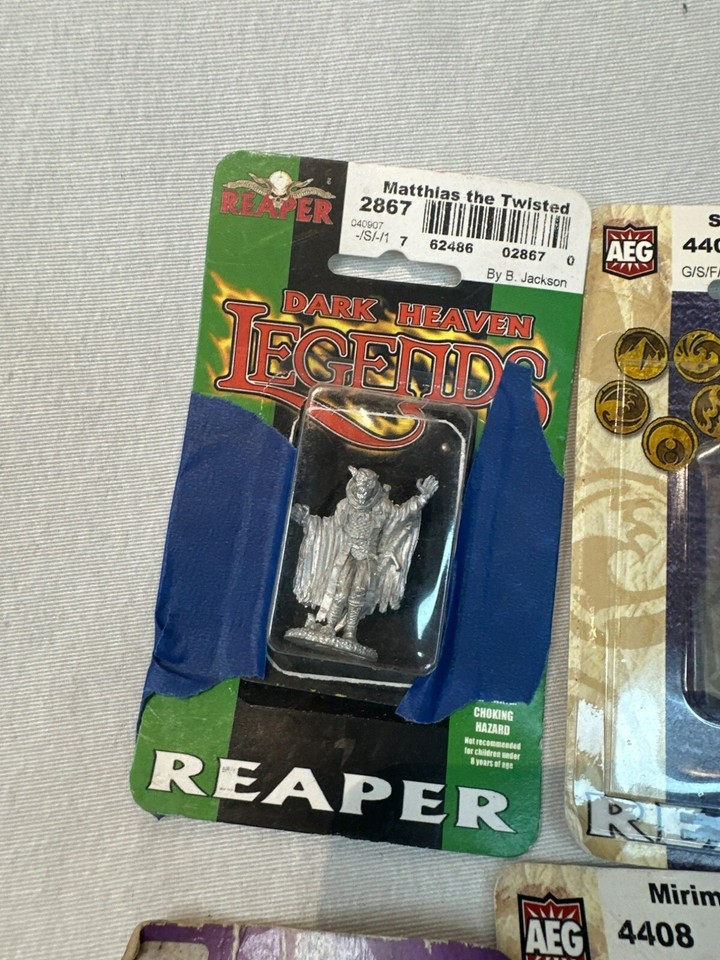 Lot Of 6 Reaper Miniatures Legends & Warlord Metal Figures Original ...