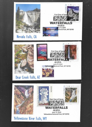 US FDC FIRST DAY COVERS WATERFALLS 2023 COMBO COLLECTION OF 12 | eBay