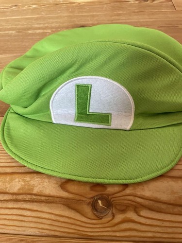 Nintendo Official Luigi Cap Hat Adult OS Mario Logo | eBay