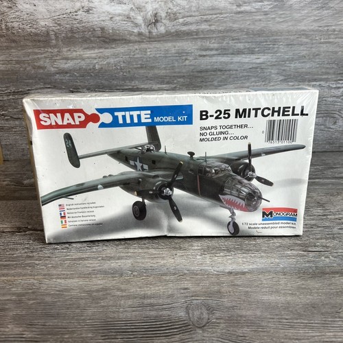 Vintage Monogram Snap Tite B-25 Mitchell Model Kit 1:72 NEW | eBay