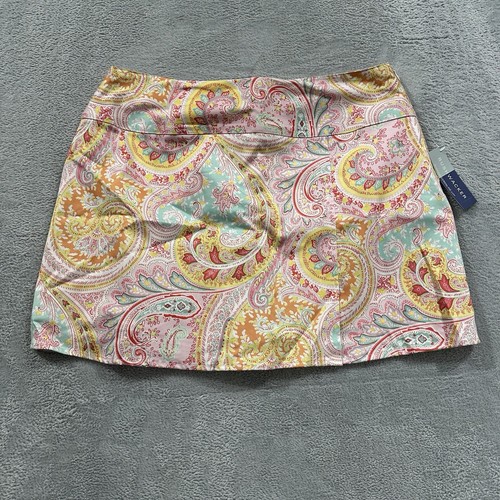 Bushwacker Mini Skirt Women 12 Pink Floral Paisley NWT | eBay