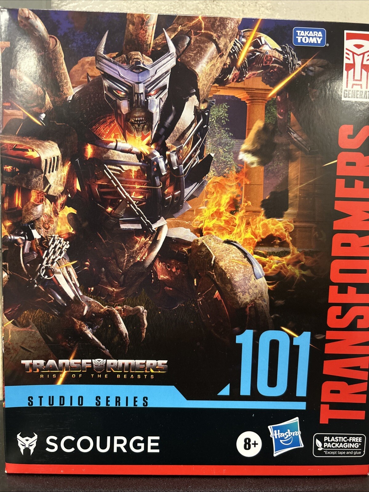 Takara Tomy Transformers Studio Series 101 ROTB Leader Class Scourge ...